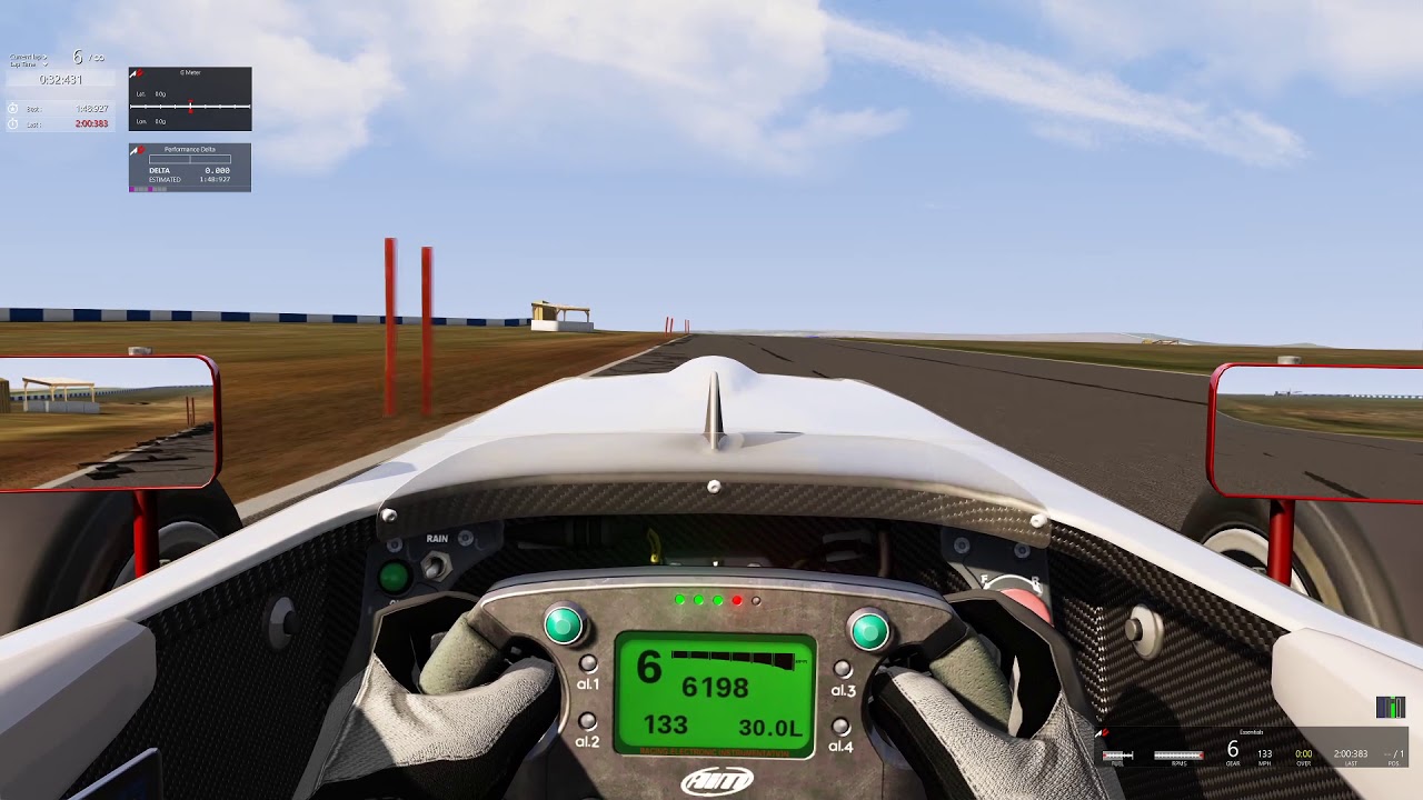 Lap around High Plains Raceway in Assetto Corsa driving a Tatuus FA01 ...