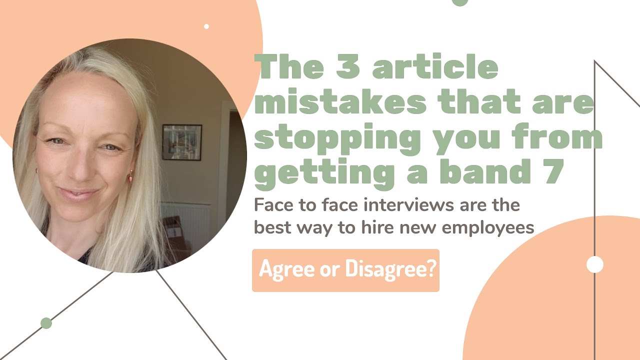 (To what extent) The 3 most common article errors - YouTube