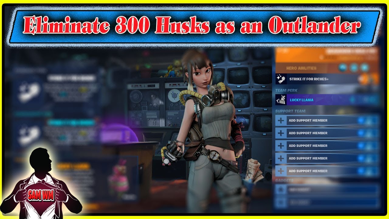 Eliminate 300 Husks as an Outlander / Fortnite stw / Daily Quests - YouTube