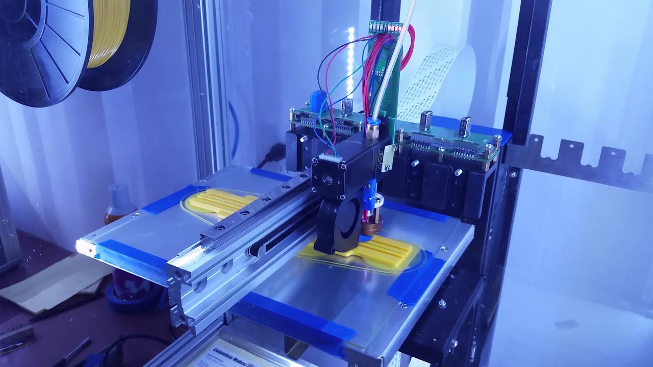 Hyrel 3-D Printer burn-in - YouTube