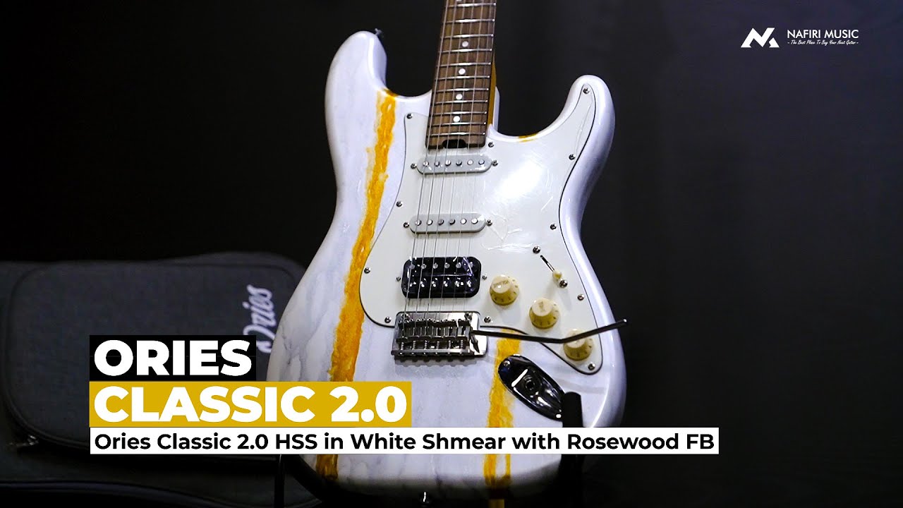 Ories Classic 2.0 HSS in White Shmear with Rosewood FB - YouTube