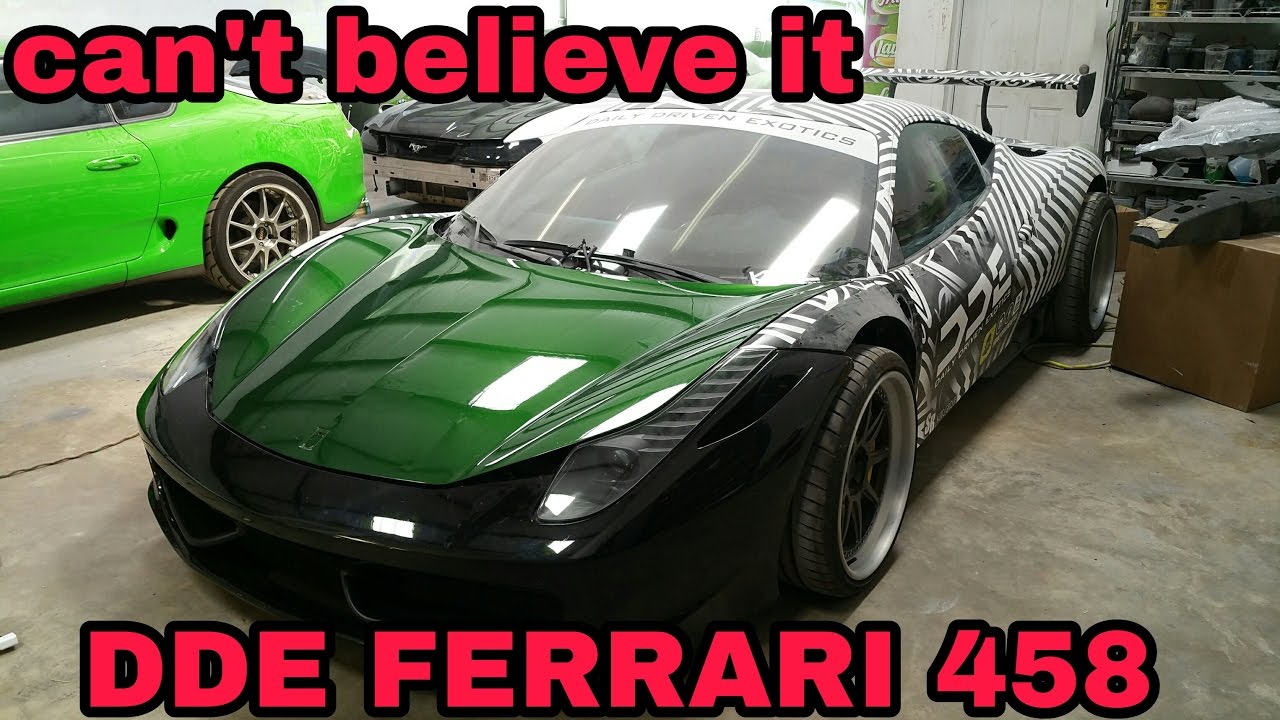 DDE FERRARI 458 liberty walk almost ready after accident - YouTube