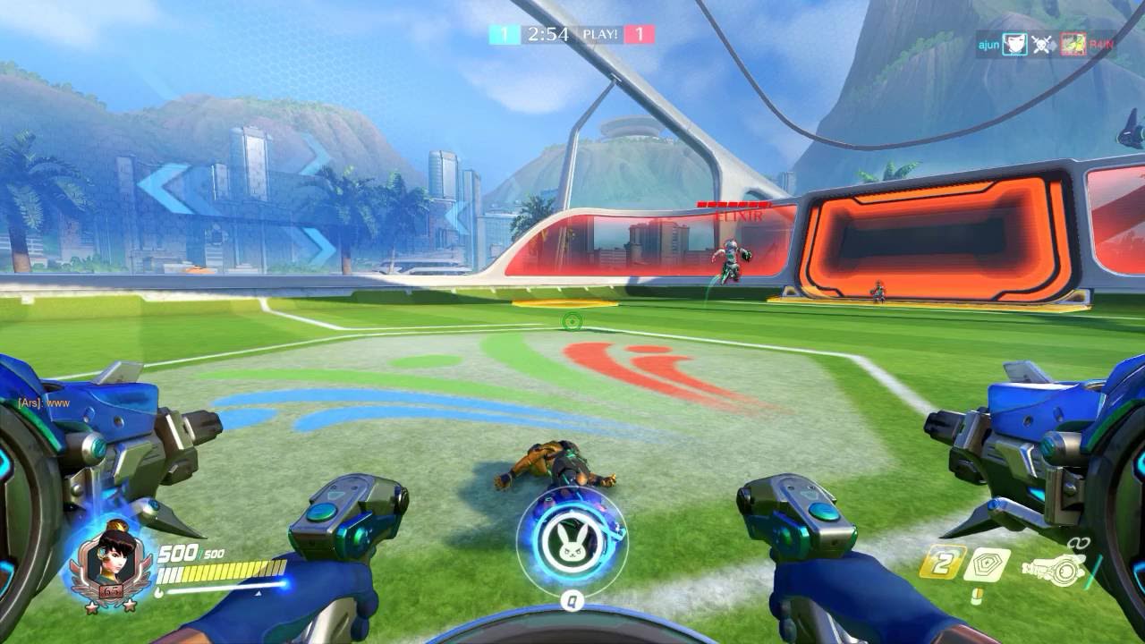 Overwatch Lucio ball with D.va - YouTube