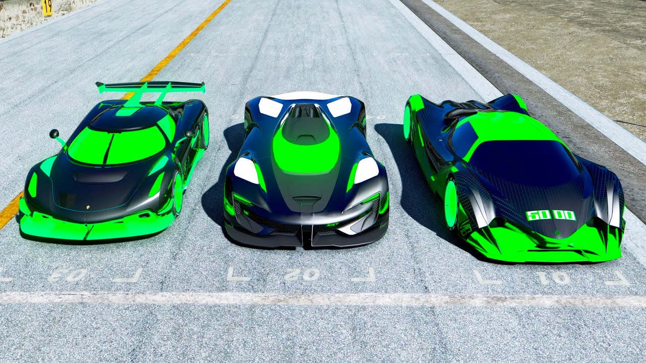 5 Million HP SRT Tomahawk Alien Engine vs Koenigsegg Jesko Alien Engine ...