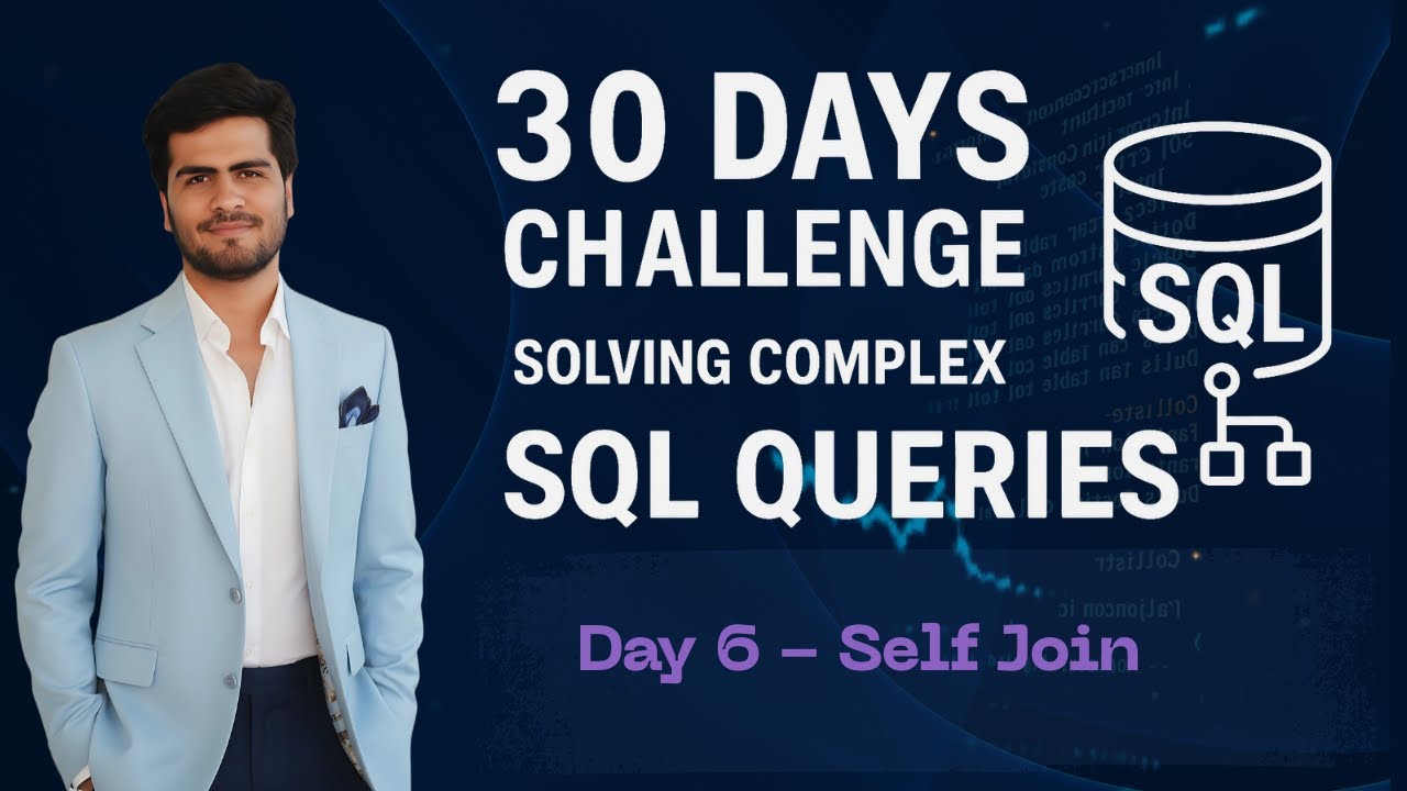 Solve Complex SQL Queries - Day 6 - Self join - YouTube