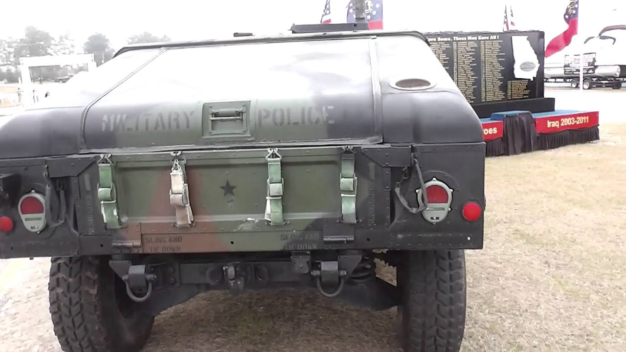 Columbus Airshow U.S.ARMY MILITARY POLICE HUMVEE 3-17-2013 TAKE#3 HD ...