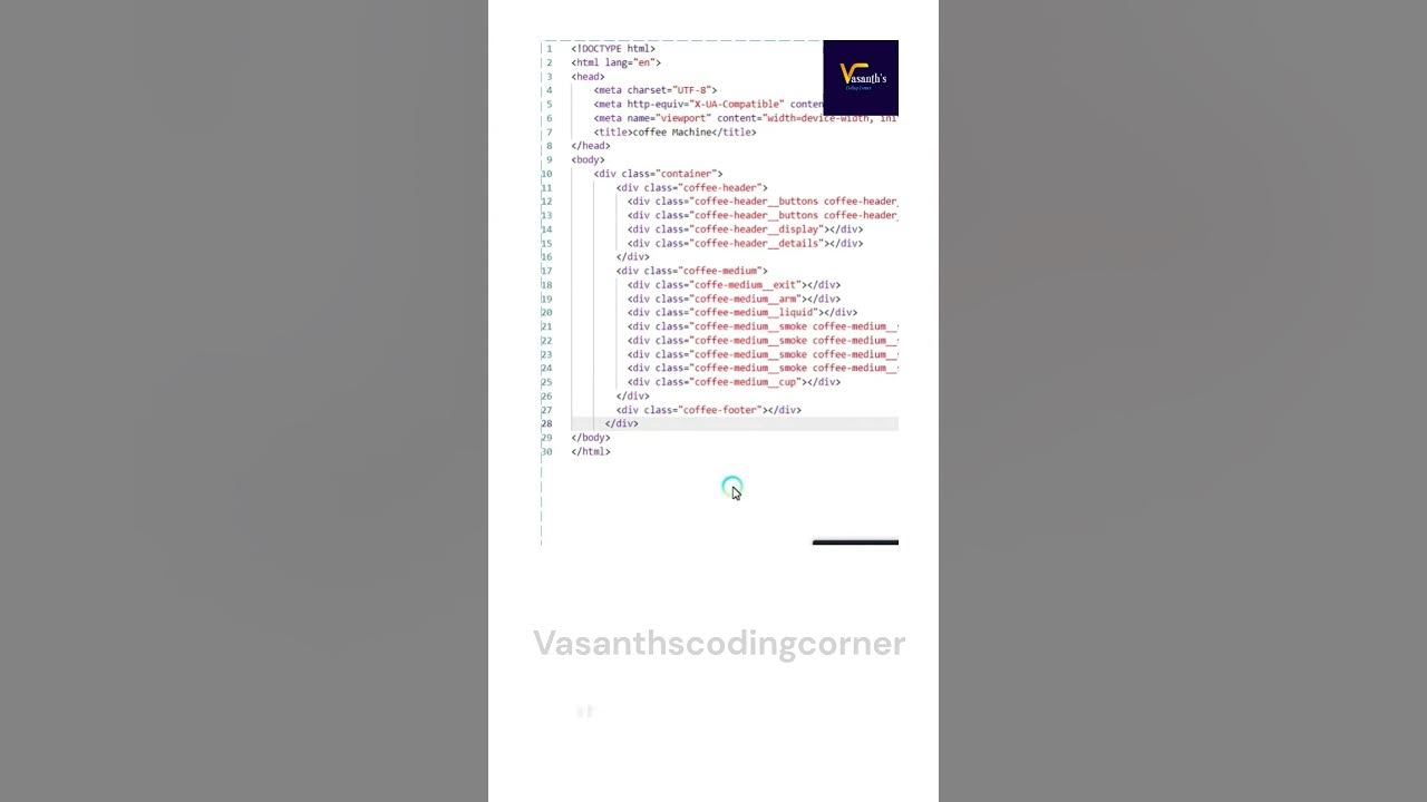 Coffee Machine Using Htmlcss Css Trend Trending Codinglife Coding Coder Youtube