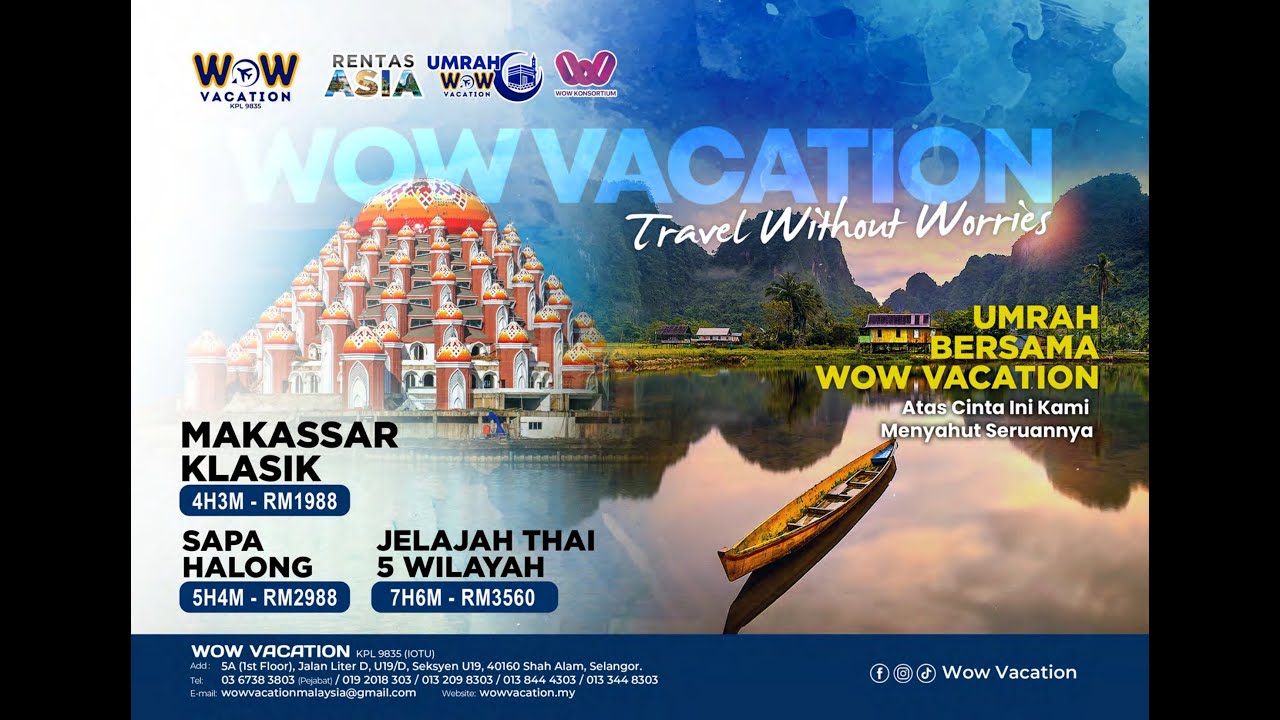 Wow Vacation Booklet and Travel Packages 2023/2024 - YouTube