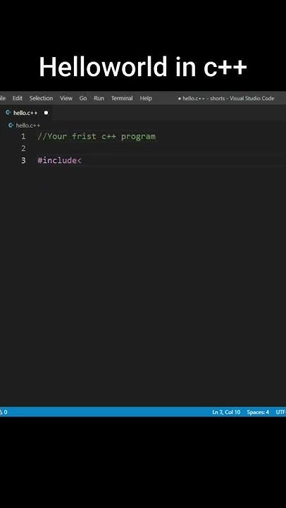 Helloworld In Cshortscoding Youtube