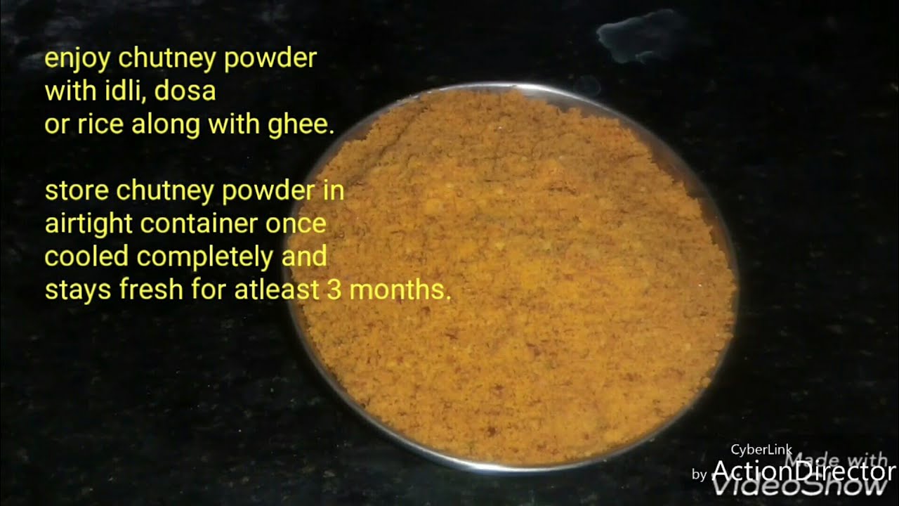 chutney powder recipe | pappula podi | gun powder | idli podi | pappula ...