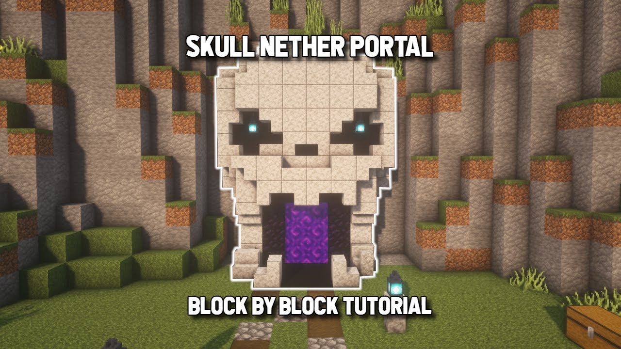Minecraft Skull Nether Portal Tutorial YouTube Minecraft Skull Nether Portal Tutorial YouTube