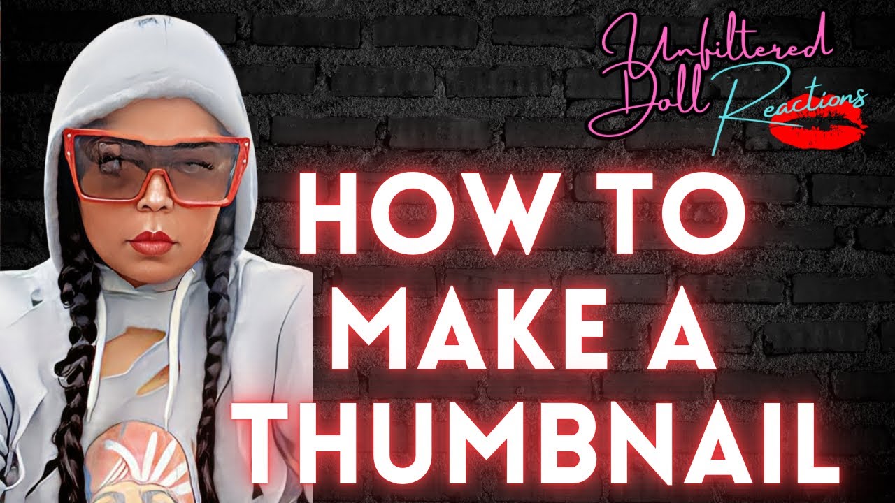 How to make a basic thumbnail for You Tube #howto #shirnesto #thumbnail ...