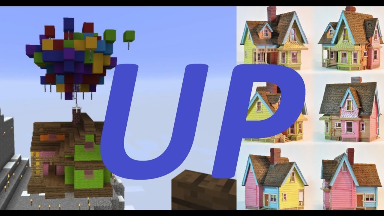 Hago la casa de la pelicula UP 🎈 🏠 #Minecraft | #kruzkenobi - YouTube