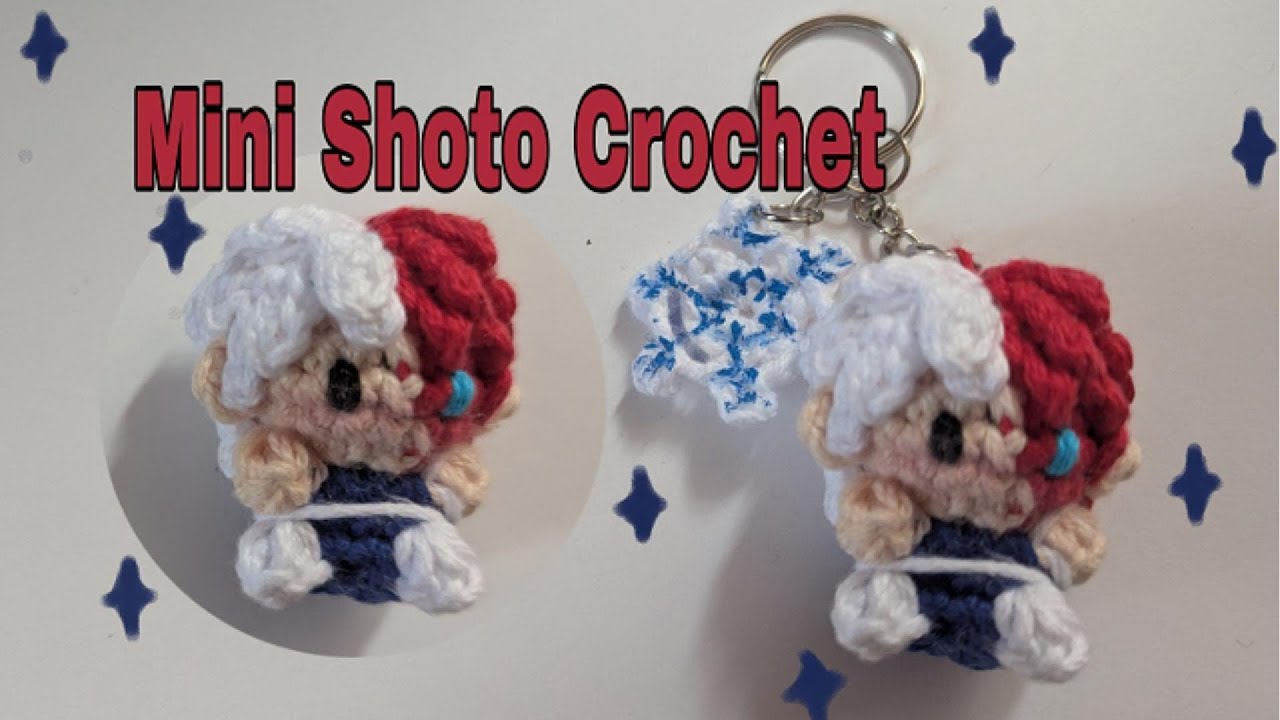 Mini Shoto Todoroki a crochet llavero tutorial/ keychan Crochet - YouTube