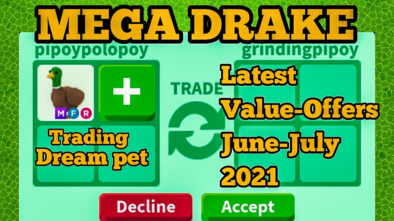 What People Trade Now For MEGA DRAKE in Adopt Me Rich Servers : Latest ...