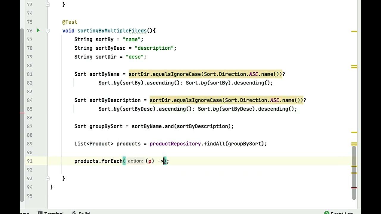 Spring Data JPA - Implement Sorting with Multiple Fields - YouTube