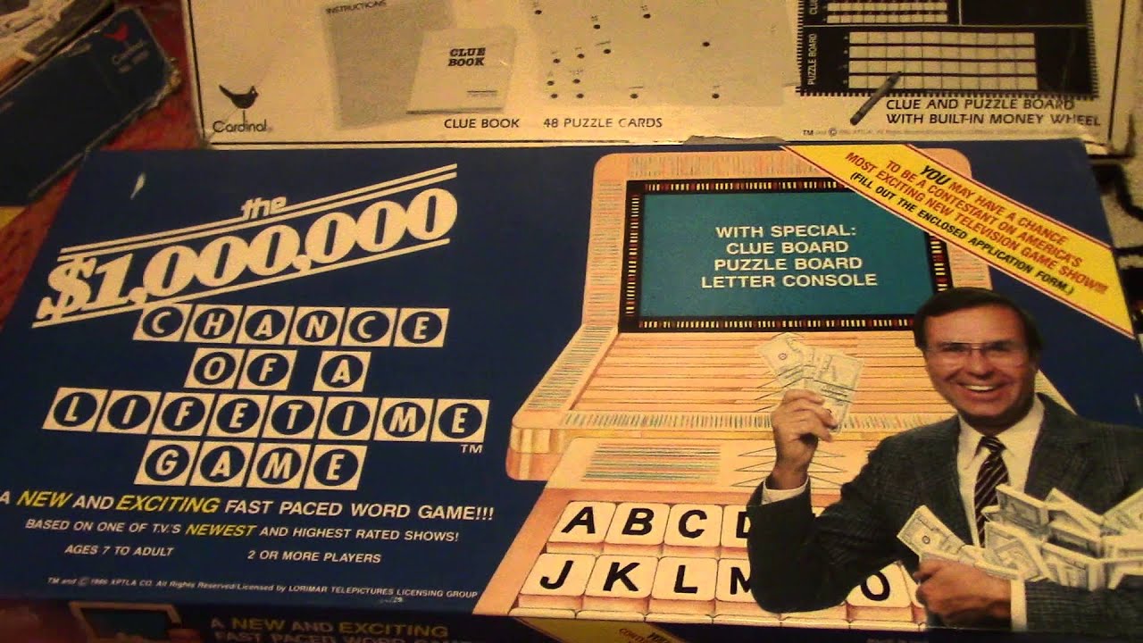 $1,000,000 Chance of a Lifetime Game with rare 3D Letter Board - YouTube