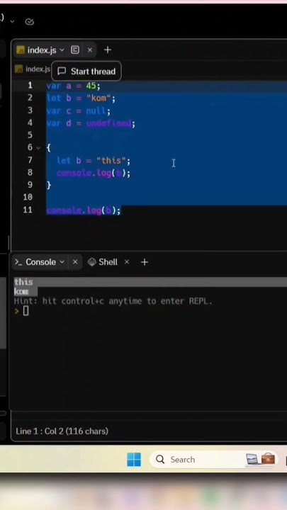 Var, let and const in JavaScript using coding#var #let #js #javascript #const #redeclared # ...