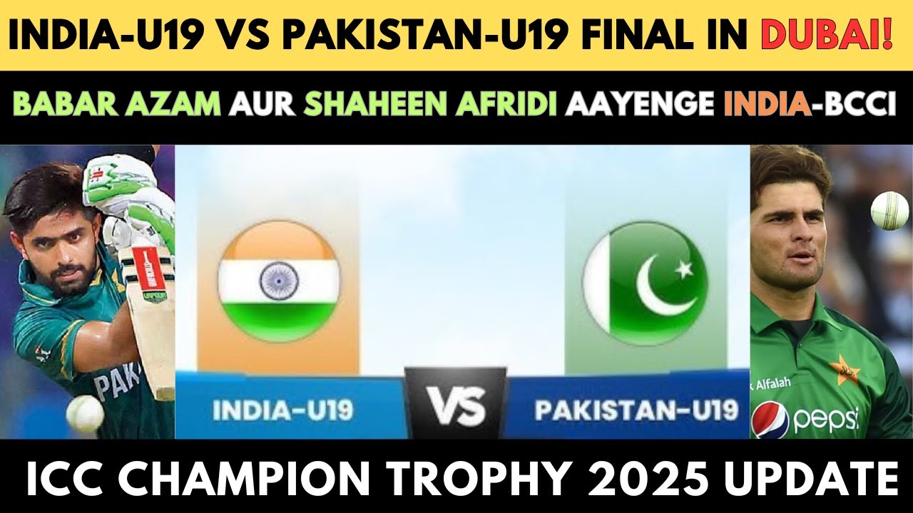 INDIA U 19 VS PAKISTAN U 19 | ACC MEN'S U 19 ASIA CUP IN UAE | ICC ...