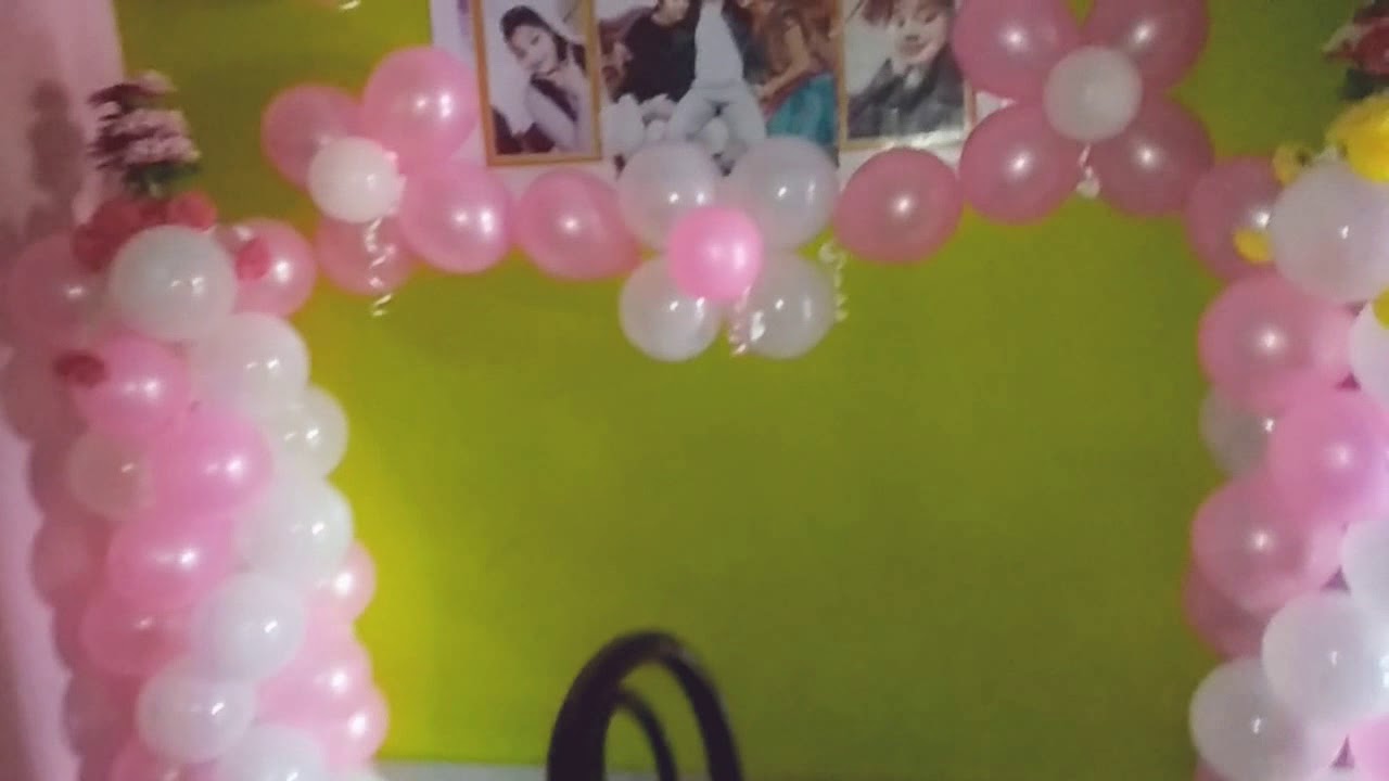 Rimpi birthday decoration at mantripukhri - YouTube
