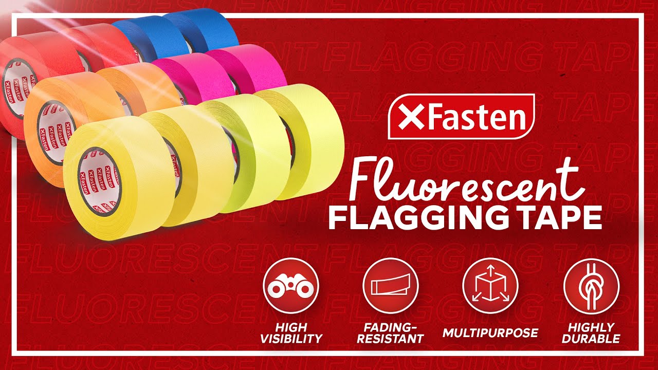 XFasten Fluorescent Flagging Tape | XFasten - YouTube