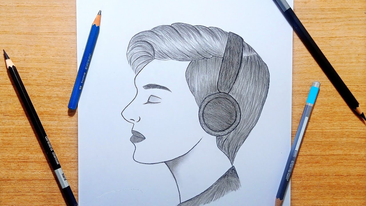 How to draw boy With pencil | tutorial | पेन्सिल से लड़का बनाए ! - YouTube