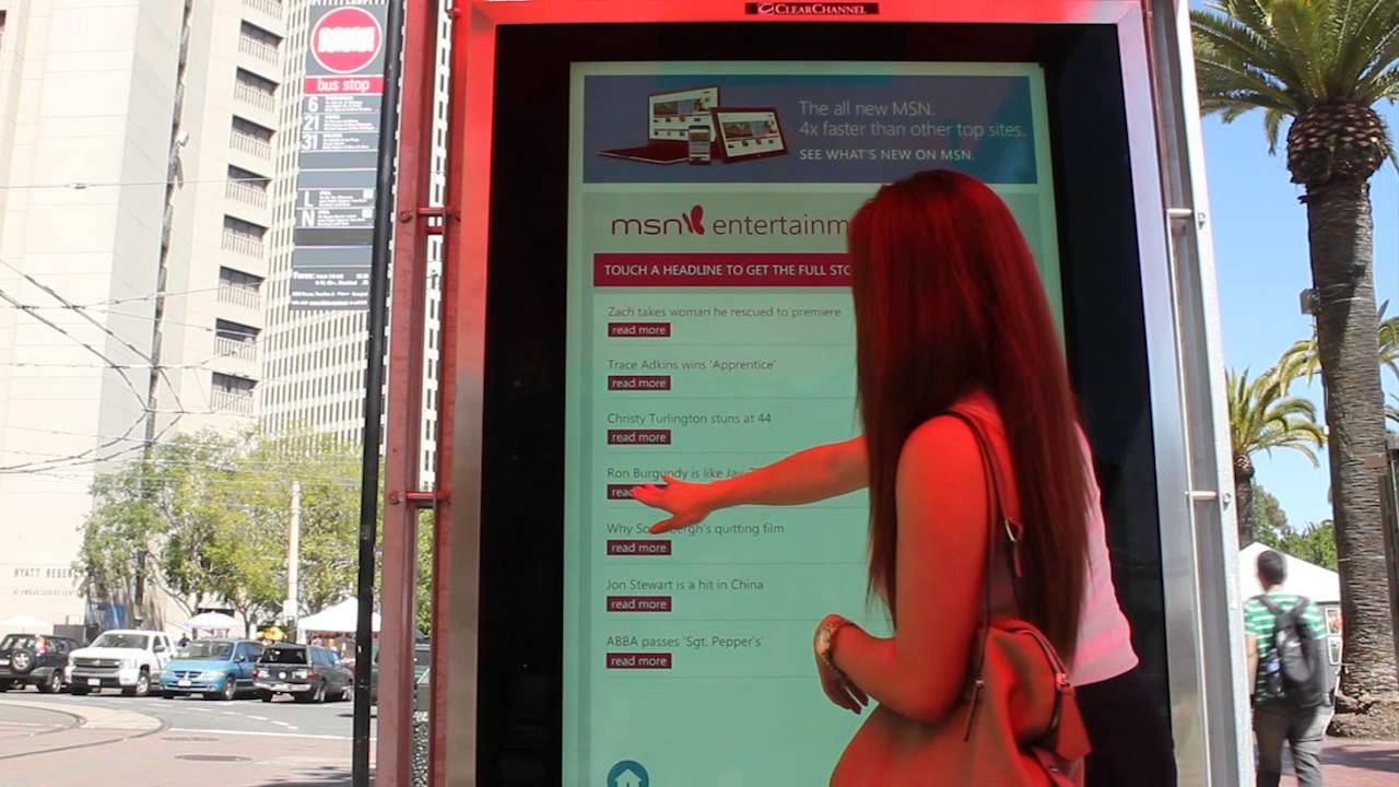 MSN - San Francisco Interactive Bus Stops - YouTube