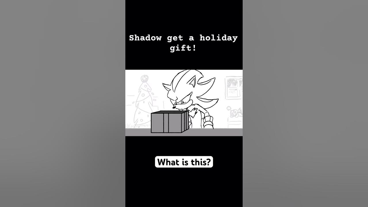 Shadow Receives A Holiday T Sonicthehedgehoganimation Shadowthehedgehog Youtube
