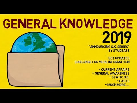 General Knowledge 2019 Current Affairs - YouTube