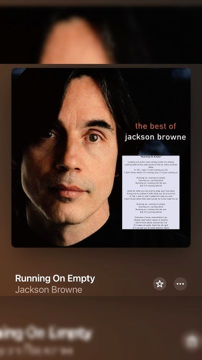 A SONG A DAY (DAY 182) JACKSON BROWNE: RUNNING ON EMPTY #jacksonbrowne #runningonempty # ...