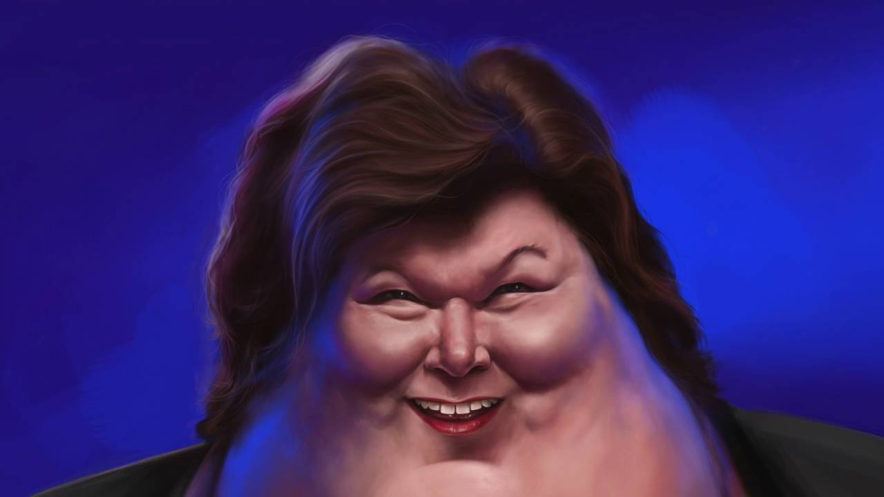 Maggie De Block portret / karikatuur - Digital drawing "the making of ...