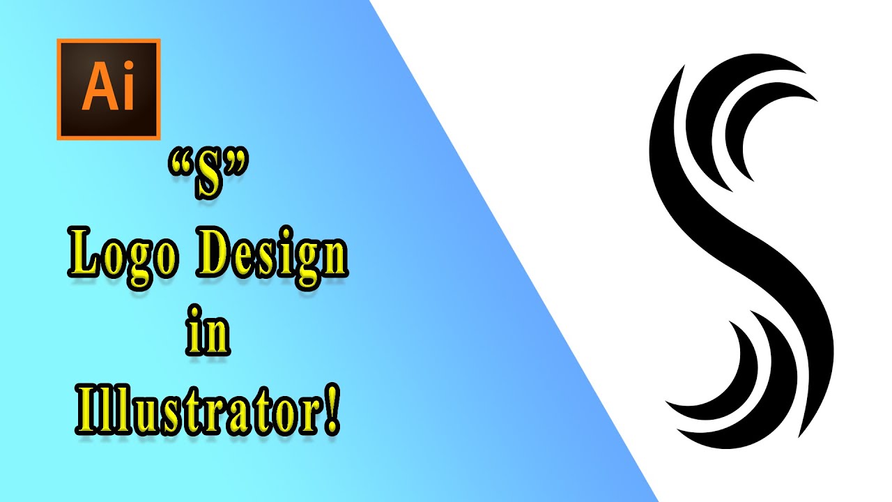 S Shape Logo Design in Illustrator! - YouTube