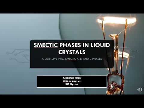 Smectic Phases in Liquid Crystals Smectic A,B and C - YouTube