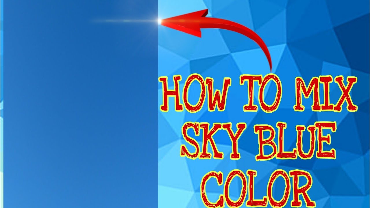 PAANO MAG MIX NG SKY BLUE/PAINT MIXING TUTORIAL - YouTube