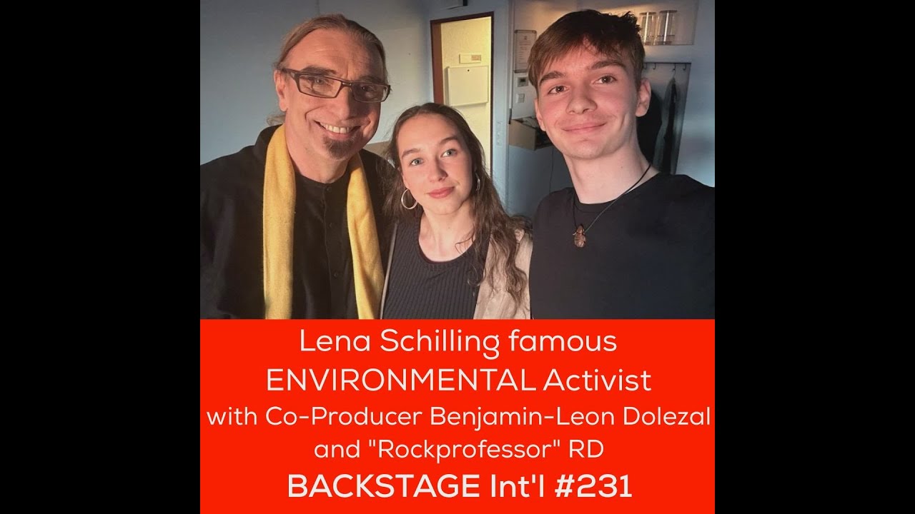 Lena Schilling famous ENVIRONMENTAL Activist with Co-Producer Benjamin ...