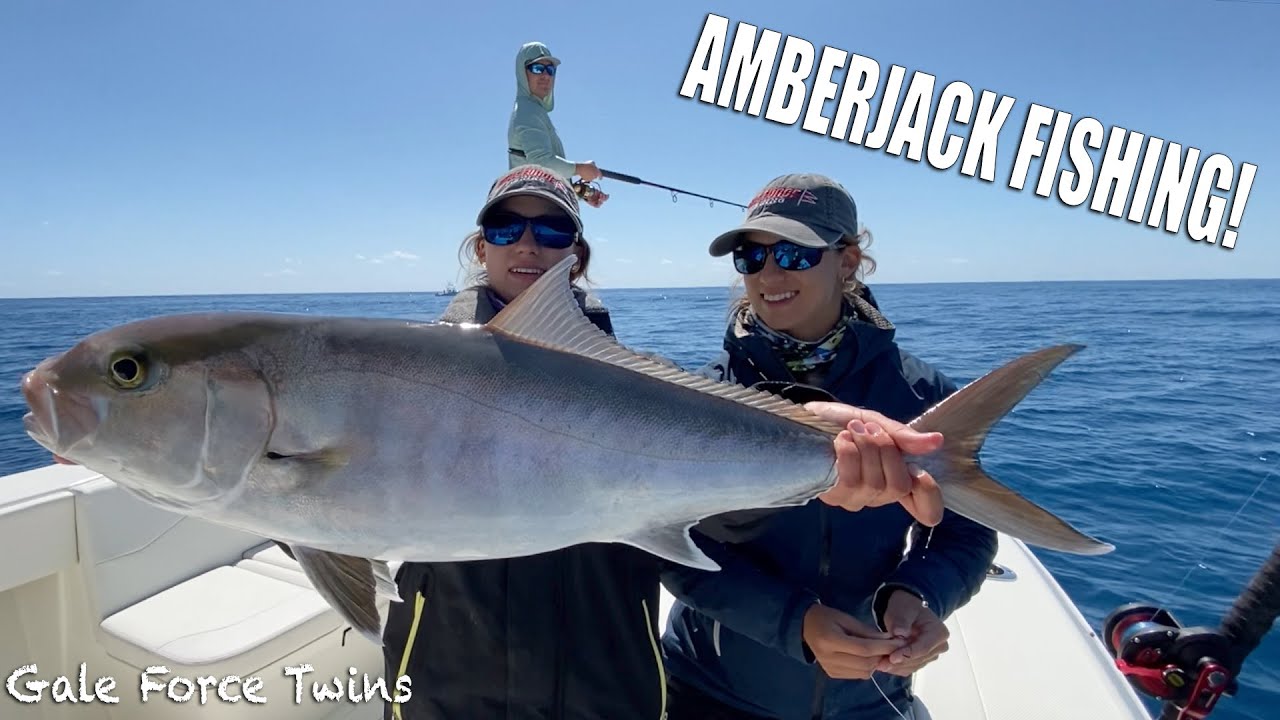 GIRLS CATCH HUGE WRECK FISH - Fishing for Amberjacks in the Florida ...