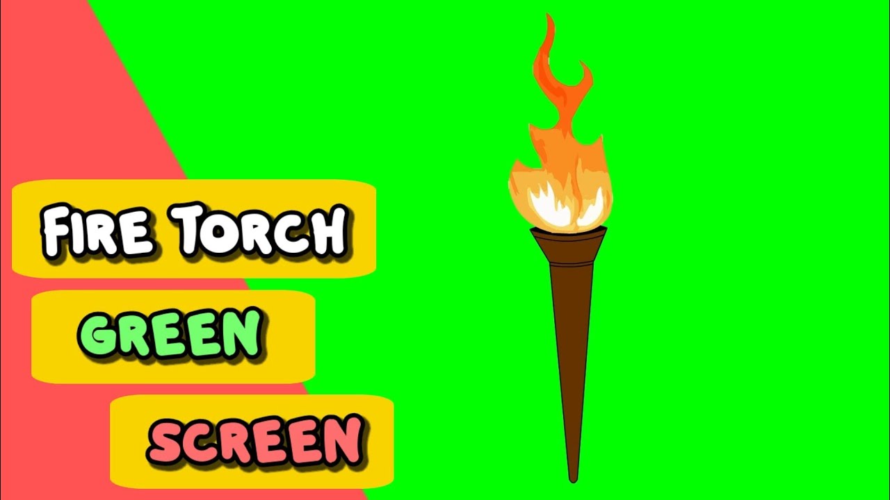 Fire Torch/ Mashal Green Screen | Free Green Scren | No copyright - YouTube