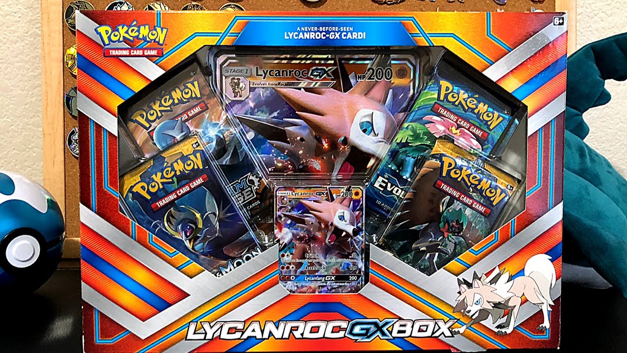 Pokémon Lycanroc GX Box Opening - YouTube