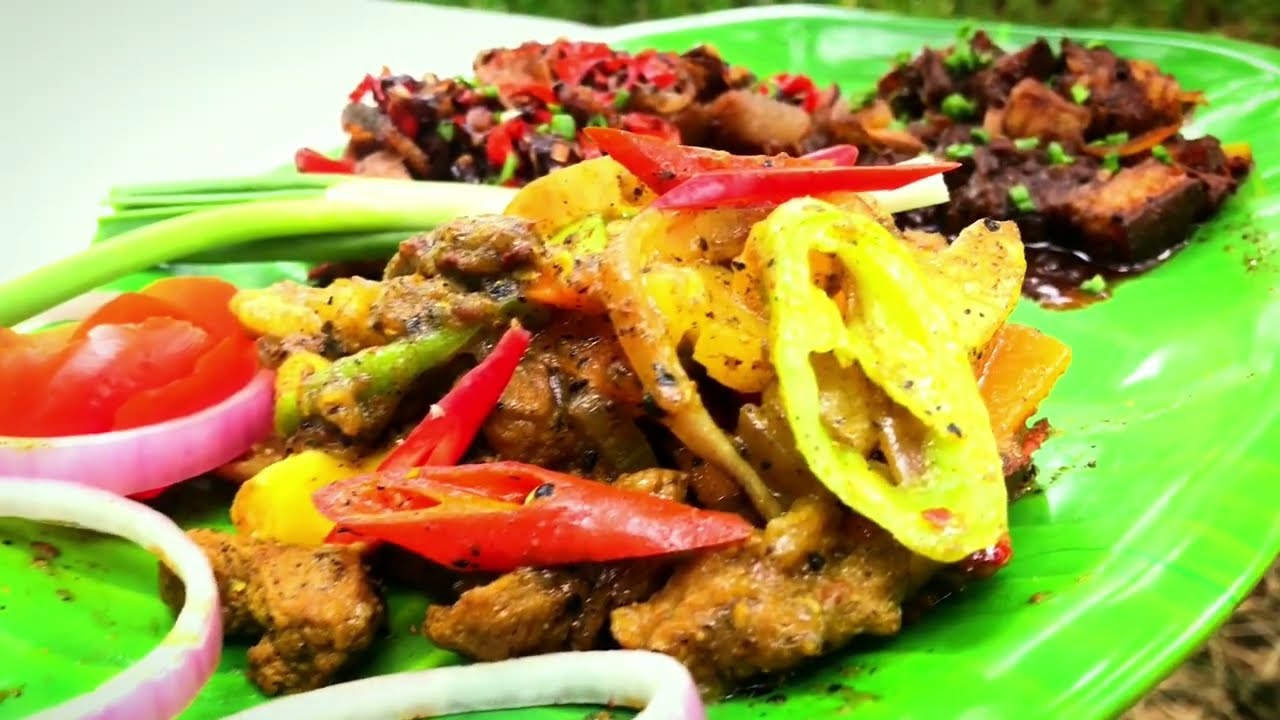 Pork curry & stew and fry👌😮| link in sri kankan recipes | ඌරු මස් ...