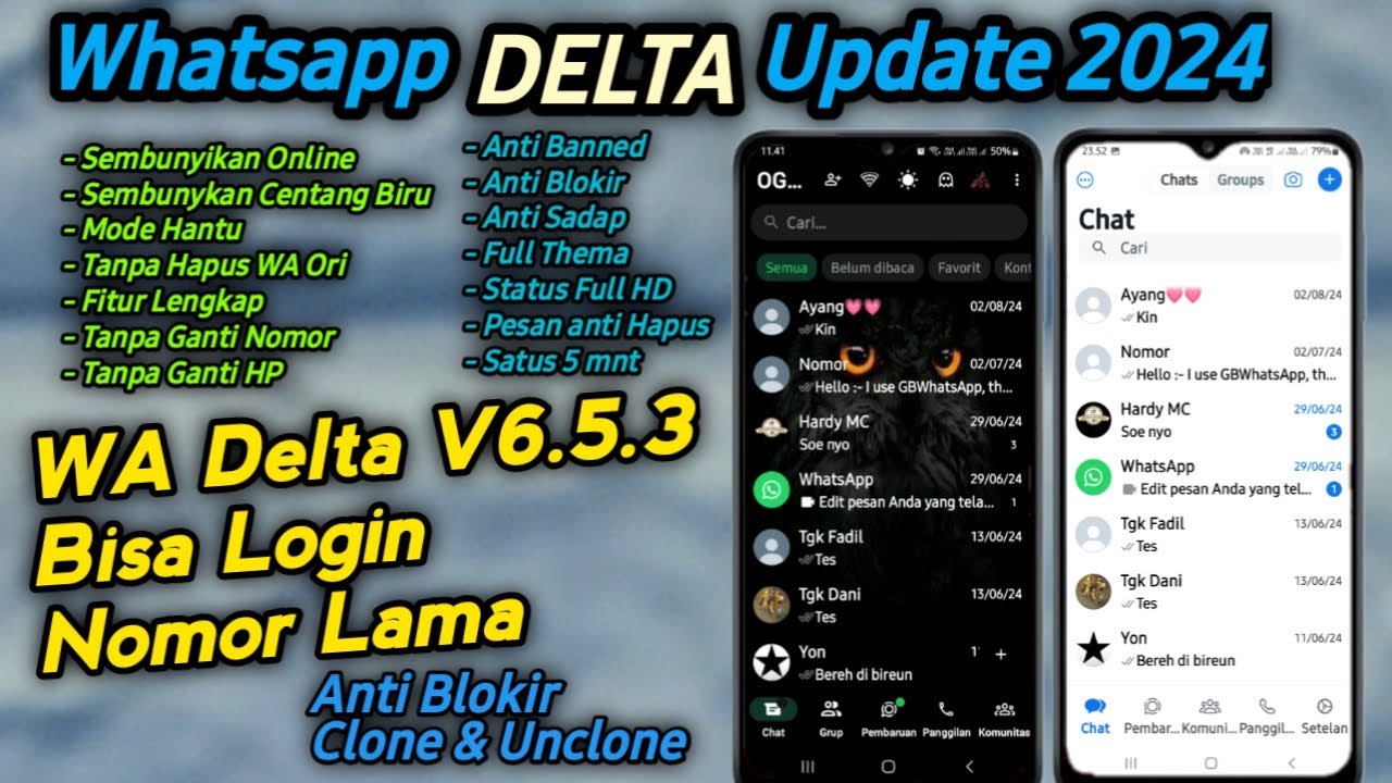 Whatsapp Delta Update V6.5.3 | Bisa Login Nomor Lama | WA delta ios ...