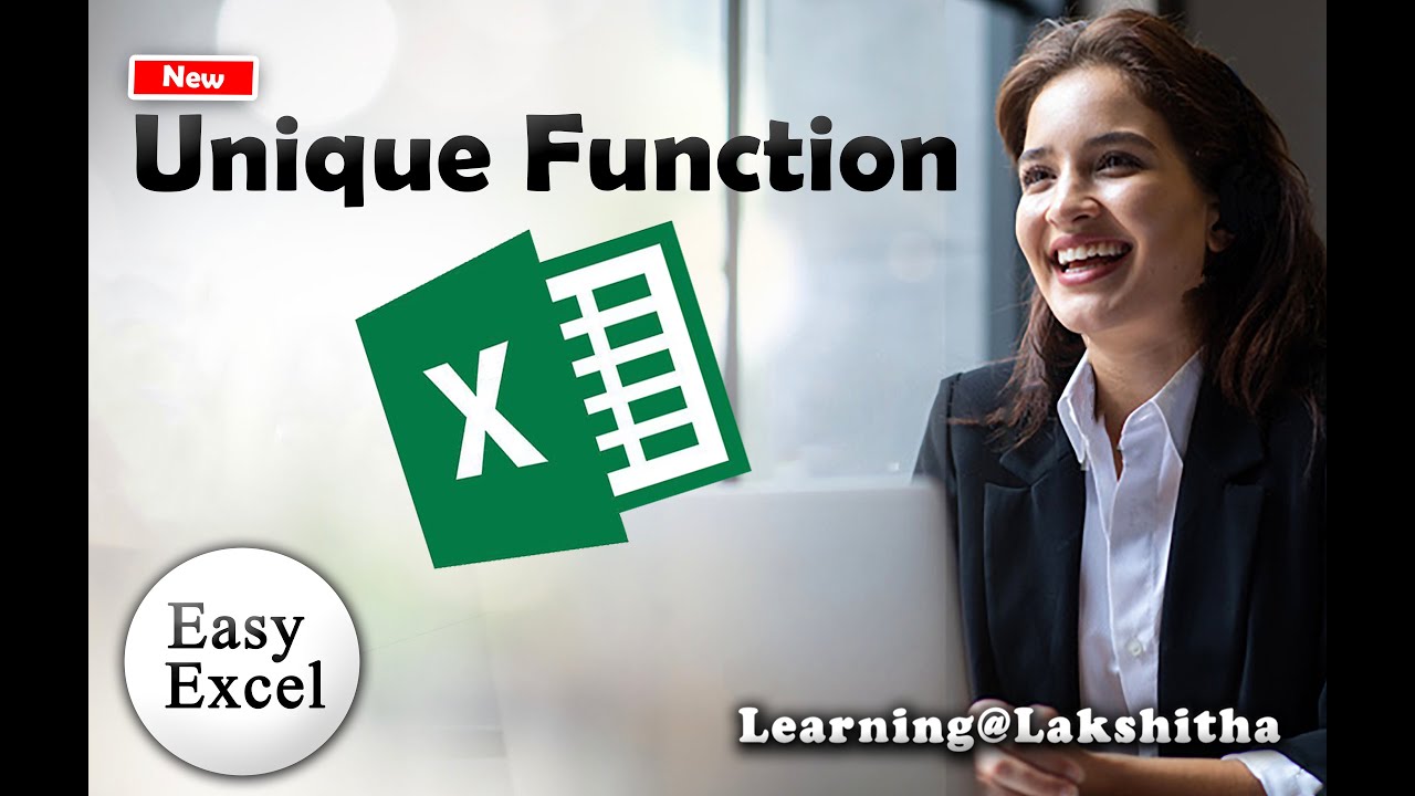 MS Excel - Unique Function - Easy and simple #MS Excel #Unique - YouTube