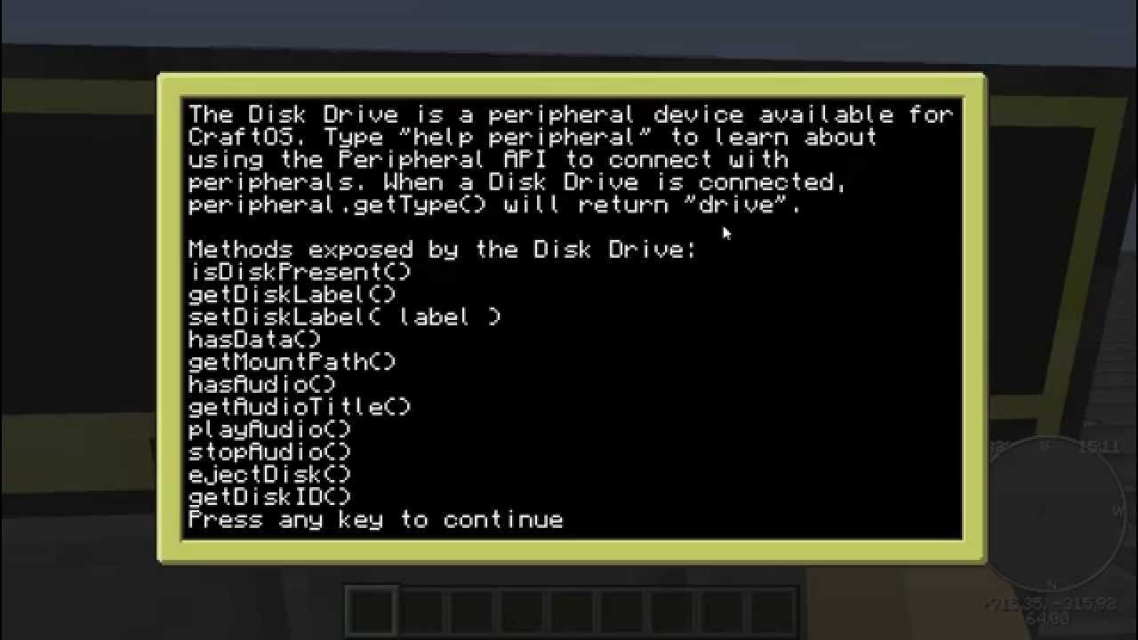 Tutorial ComputerCraft Mod #23 - Periféricos DiskDrive e Bloco de ...