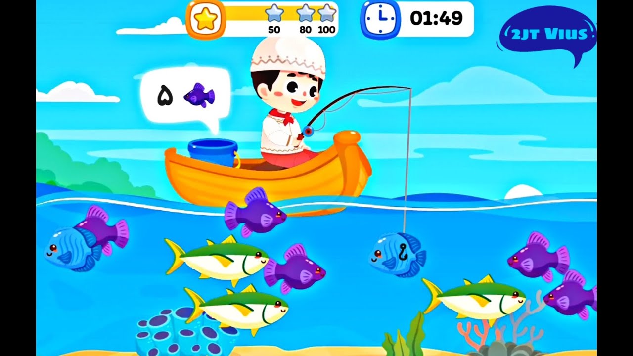 Solit kid Belajar Angka arab Sambil memancing ikan laut | Edukasi anak ...