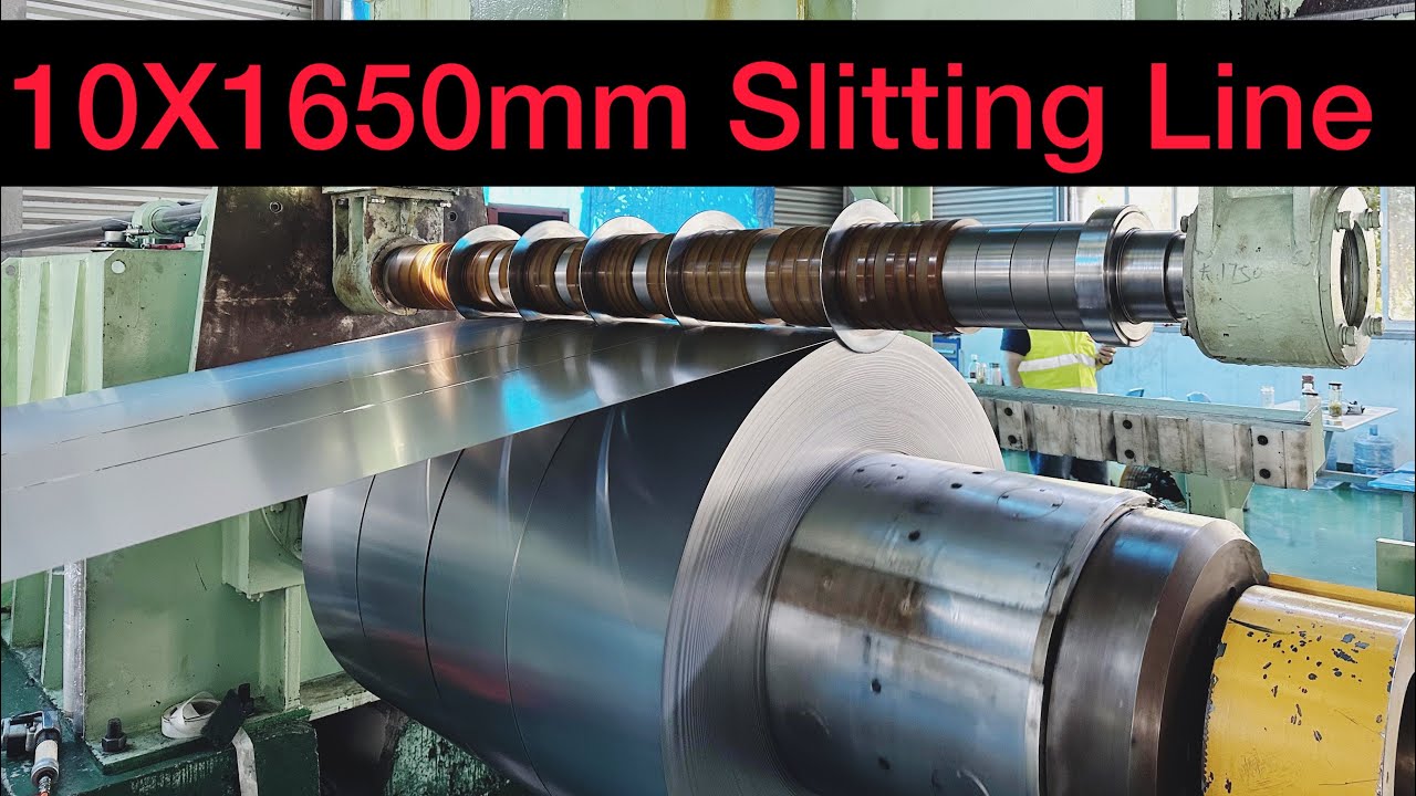(10*1650)mm Slitting Line | Heavy Gauge Slitting Line - YouTube