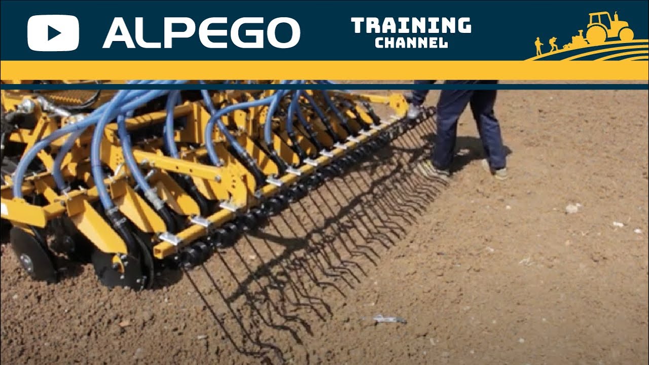 Seeding bar setting | ALPEGO JET-X pneuamtic seed-drill. - YouTube