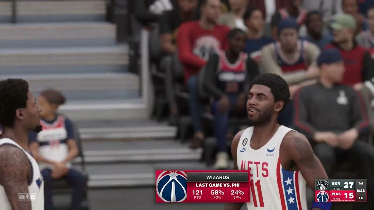 NBA 2K23 (Next Gen) - (Classic Uniforms) Brooklyn Nets vs Washington Wizards - YouTube