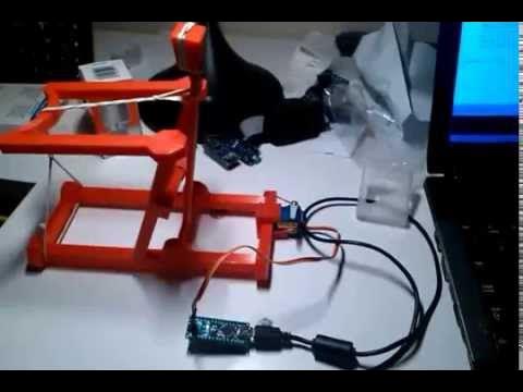3d printed Arduino controlled catapult - YouTube
