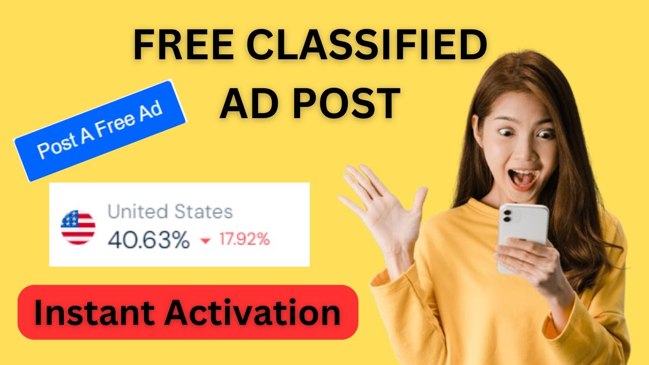 Instant Activation Free Ad posting site | free classified ad post ...