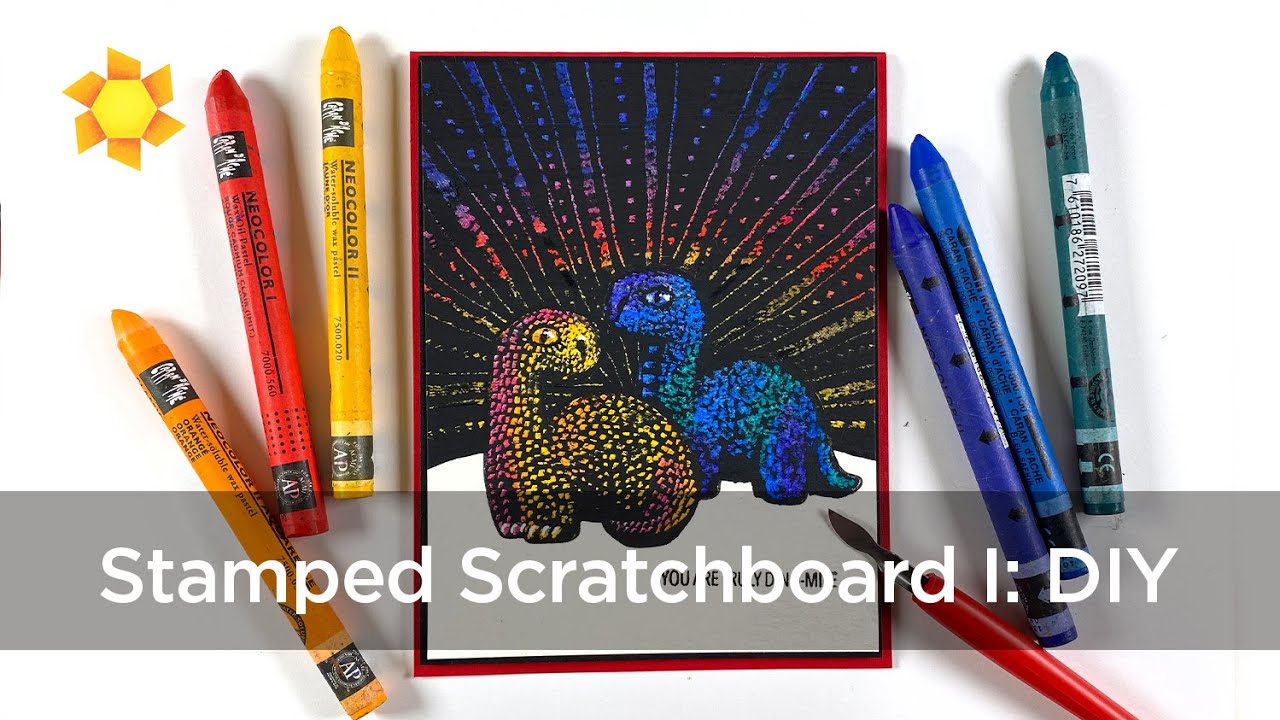 Stamped Scratchboard 1: DIY Dinos - YouTube