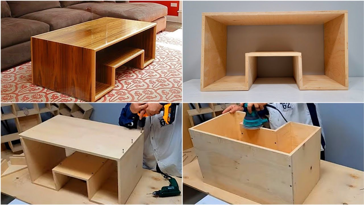 AMAZING DIY COFFEE TABLE design to make at home| DIY Home Furniture ...